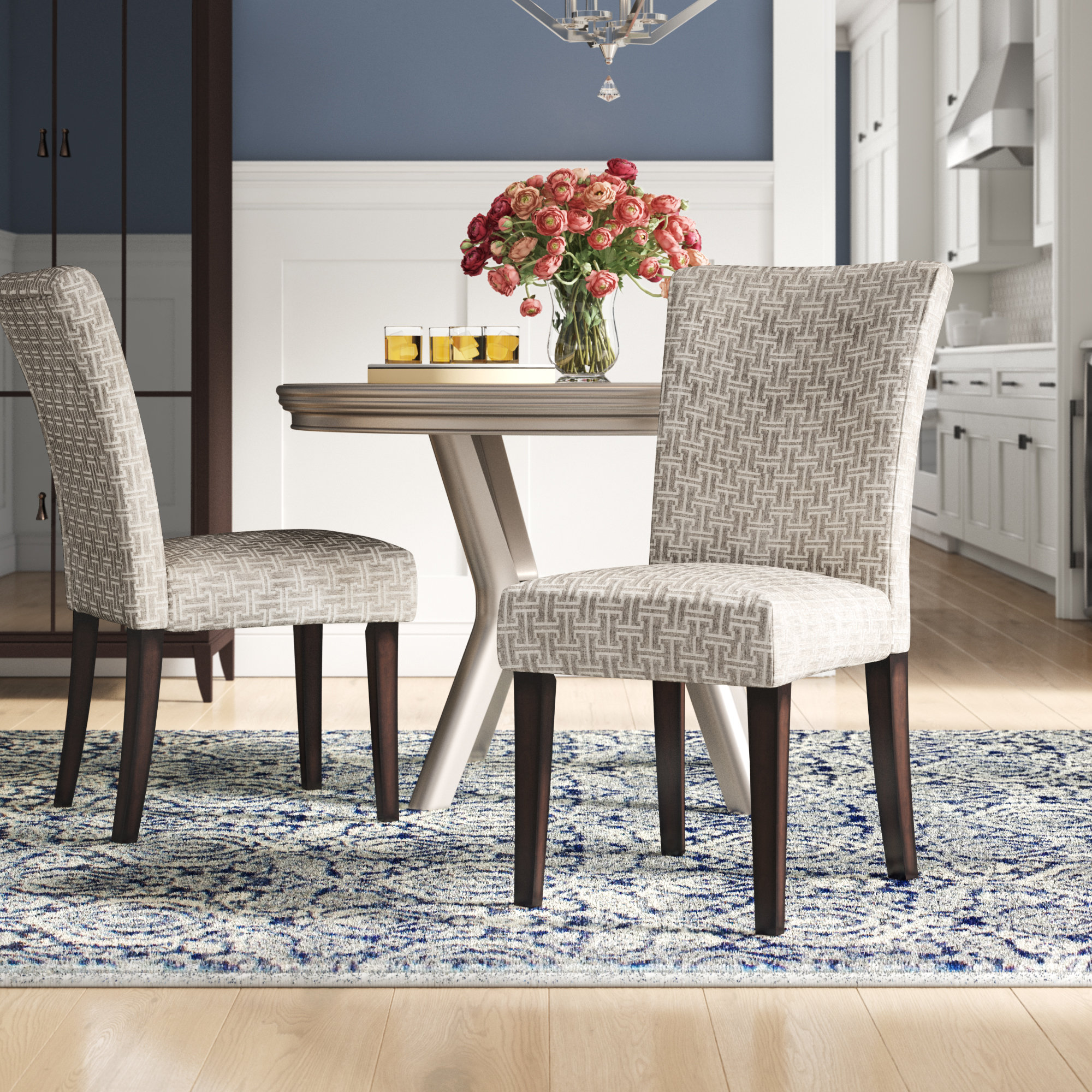 Gray parsons dining chairs store